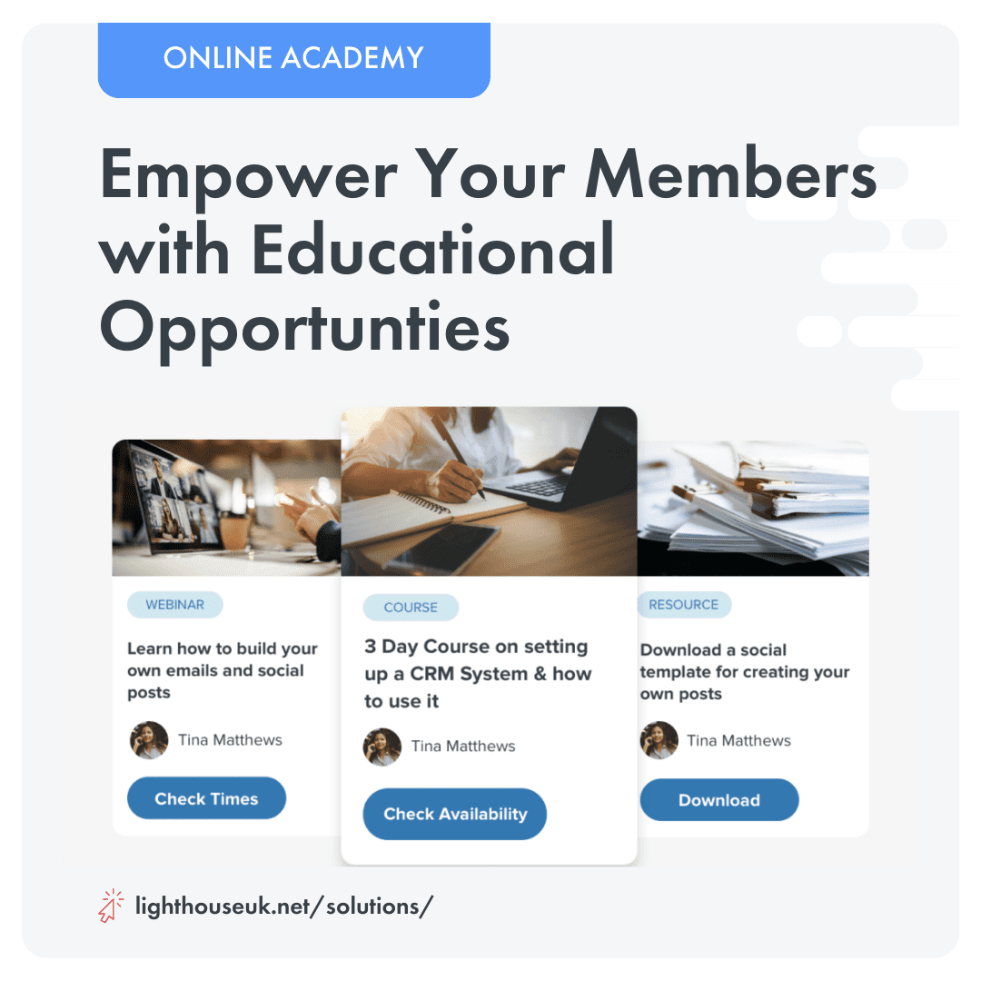 Online Academies for Member Organisations | Lighthouse Solutions